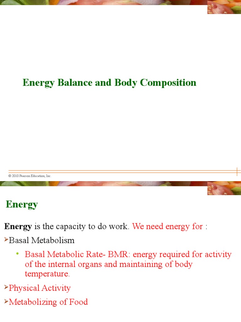 Energy Balance and Body Composition | PDF | Food Energy | Adipose Tissue