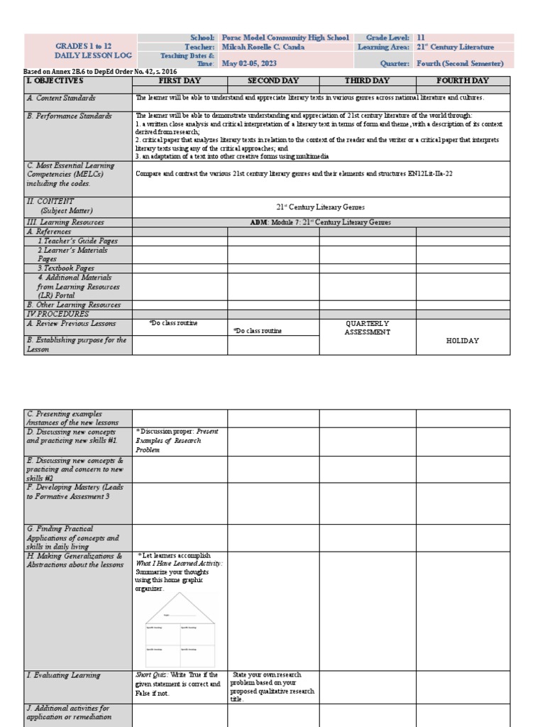 PR1 Q3 WEEK-7 March-27-312023 | PDF | Learning | Cognition