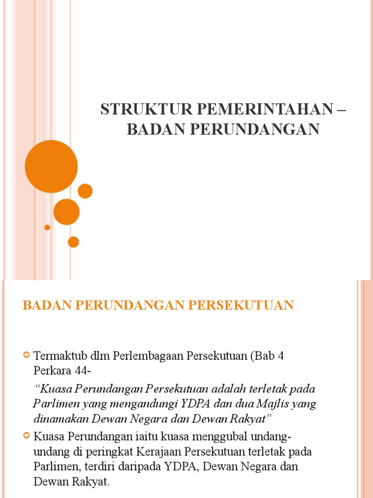 Topik 4 Struktur Pemerintahan - Badan Perundangan | PDF Topik 4 Struktur Pemerintahan - Badan Perundangan | PDF