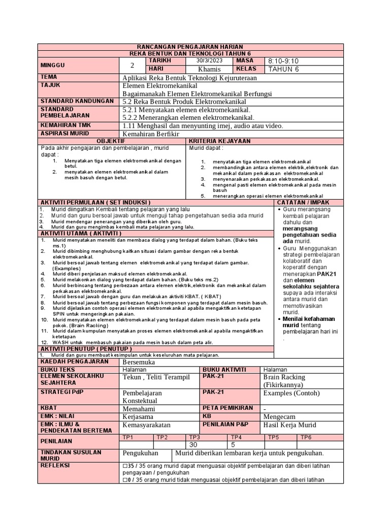 RBT Tahun 6 Minggu 2 | PDF | Teknologi & Rekayasa