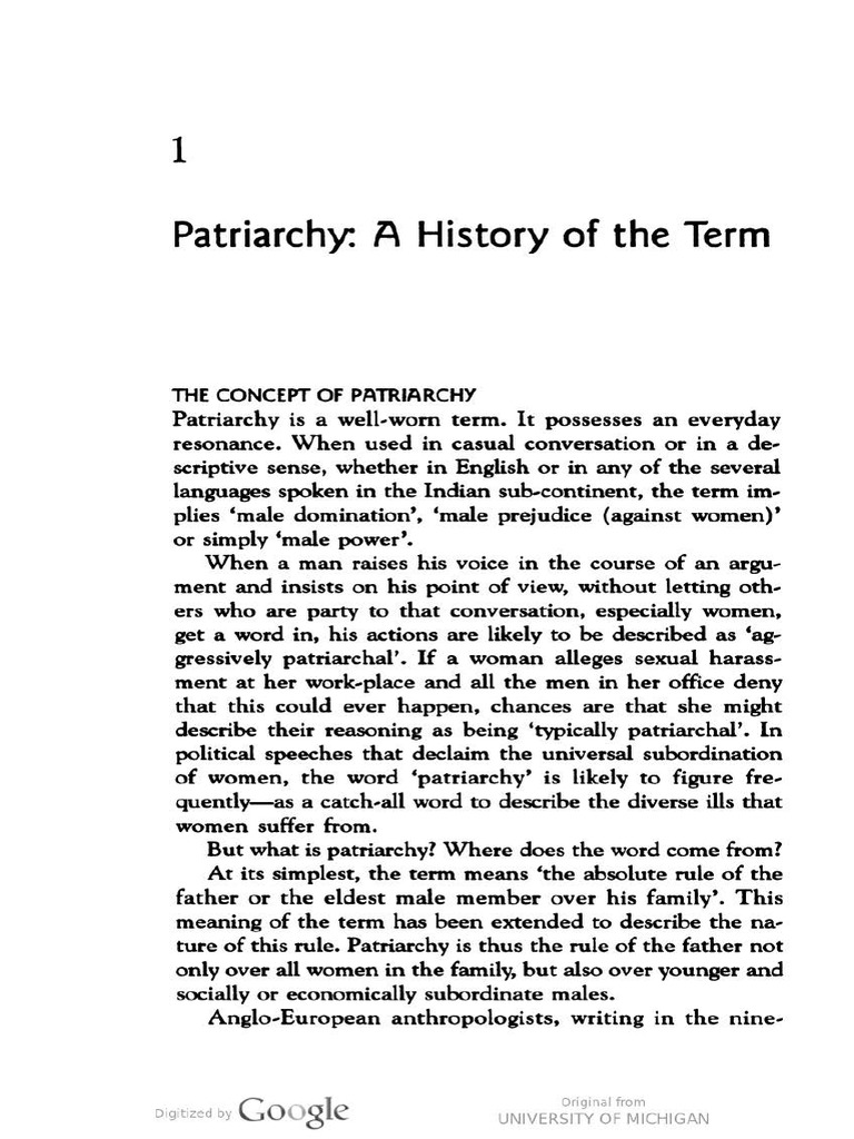 Understanding Patriarchy's Impact | PDF | History