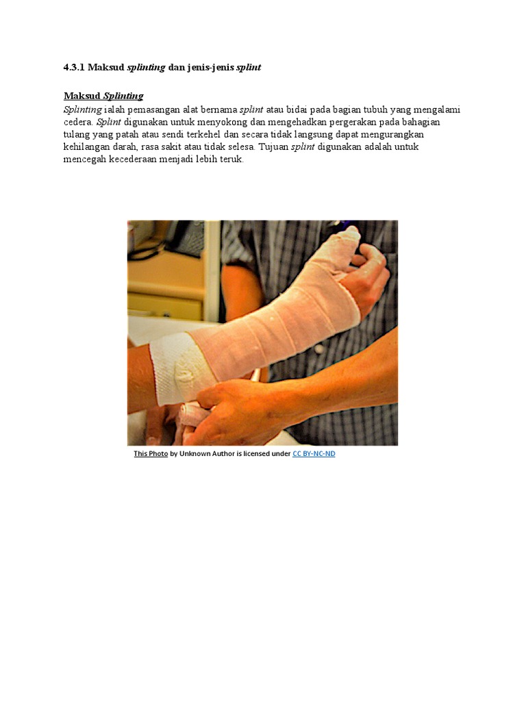 Jenis dan Fungsi Splint dalam Cedera | PDF | Politik | Hukum