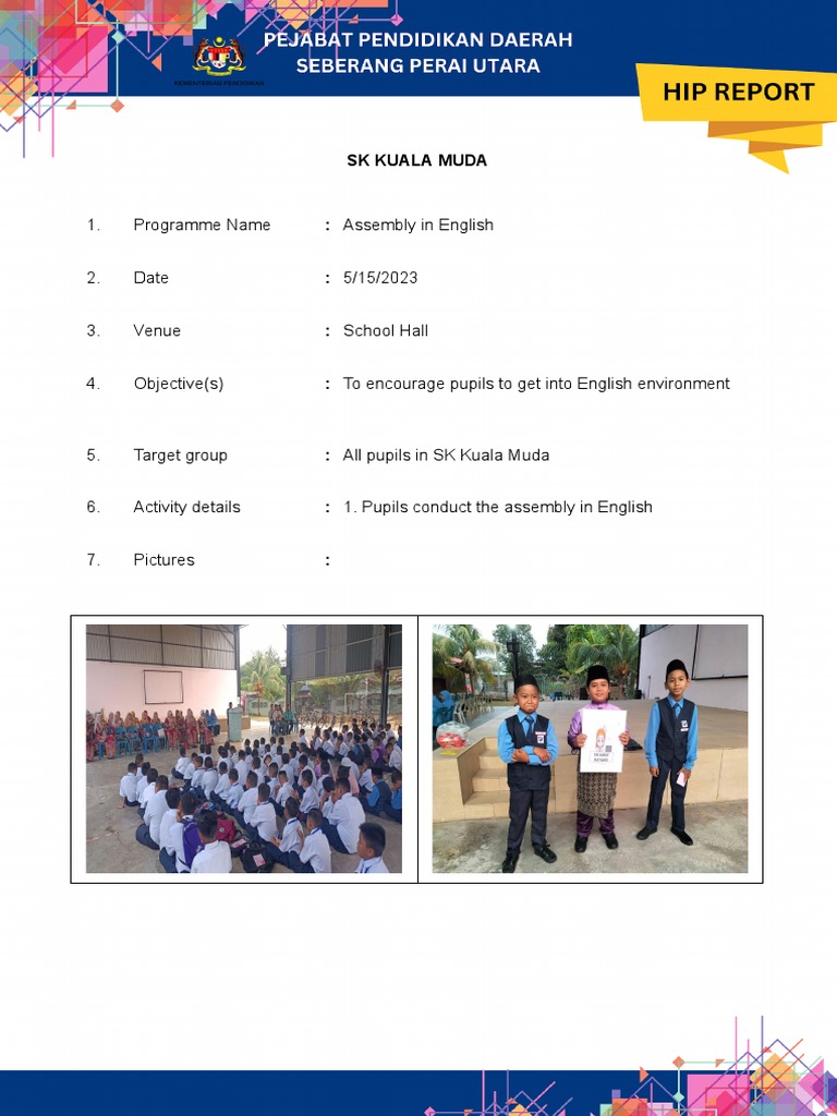 HIP REPORT SK KUALA MUDAAssembly in English | PDF