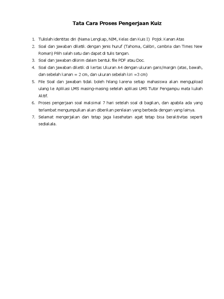 Kuis Tutorial 2 Pemb. PKN Di SD PDGK4201 | PDF