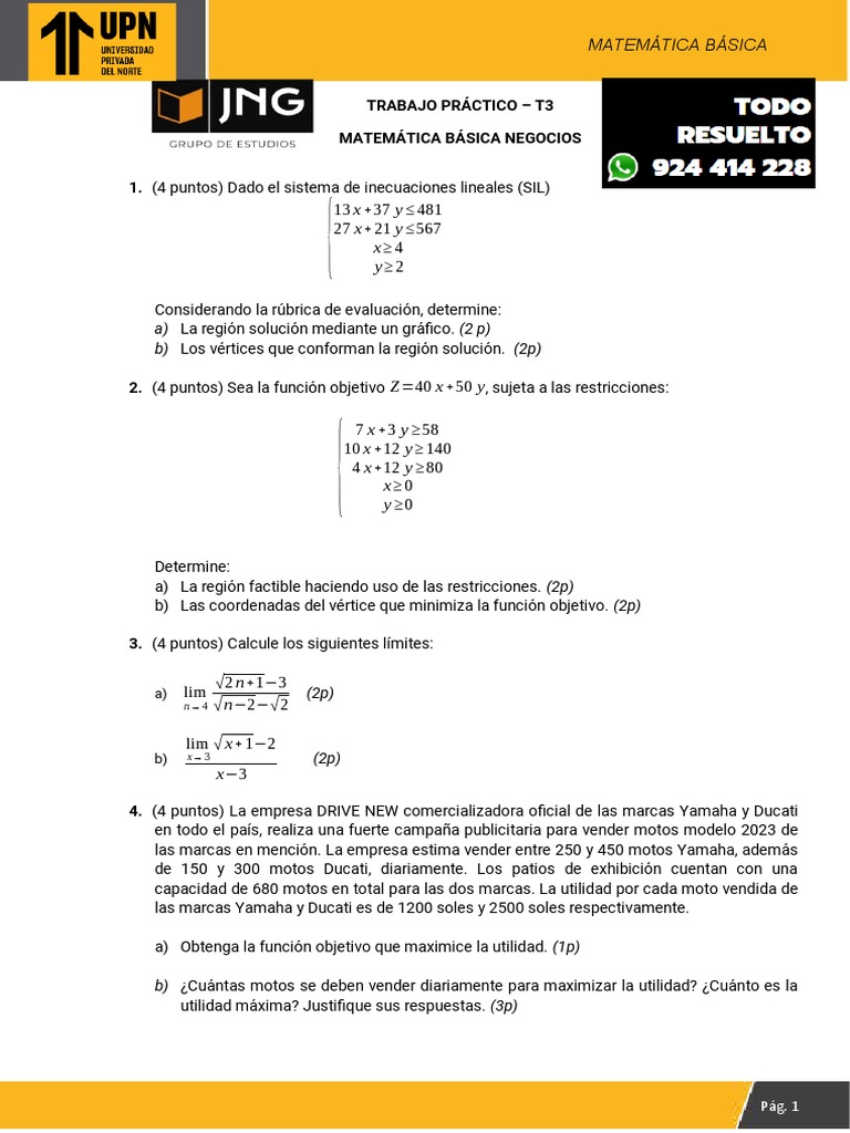 Math 1100 T3 | PDF | Matemáticas | Matemáticas Aplicadas