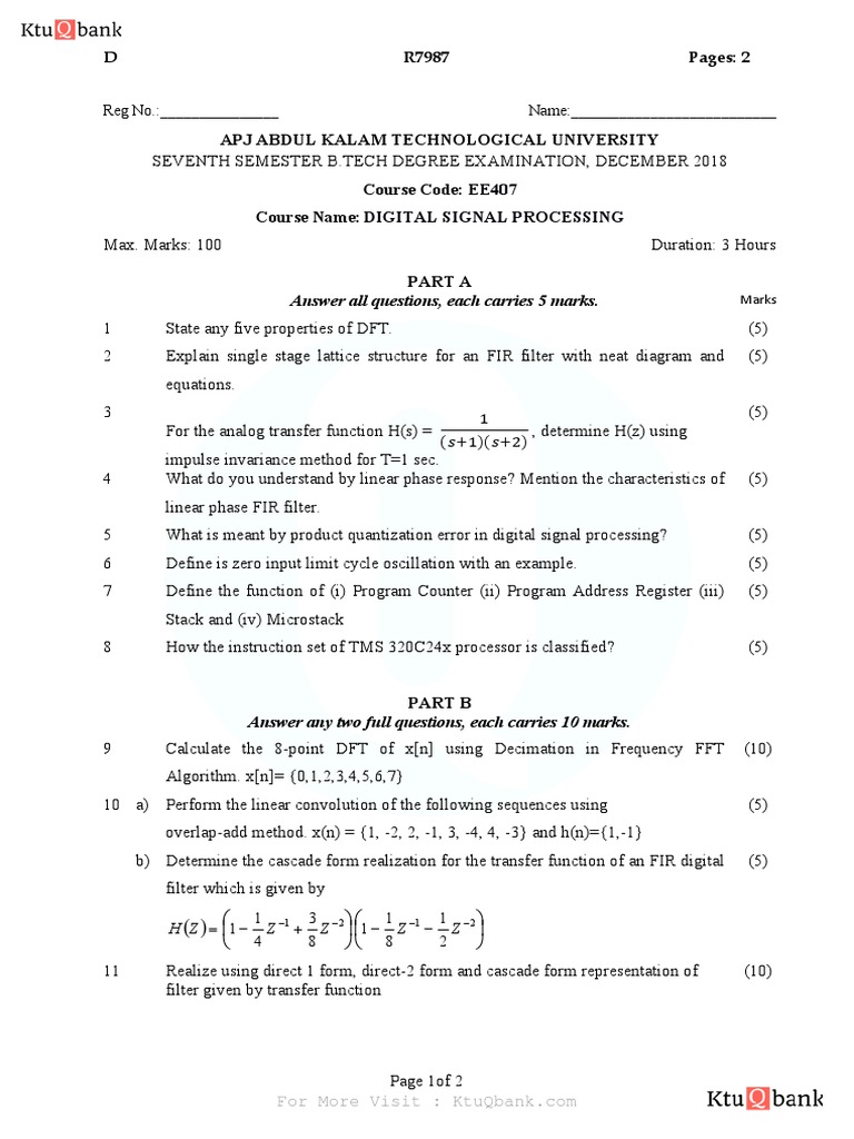 DSP 5 | PDF | Digital Signal Processing | Telecommunications Engineering