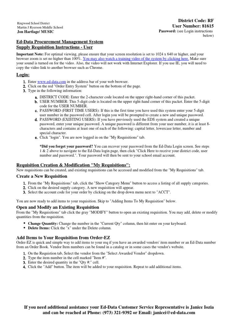 Ed Data Instructions | PDF | Career & Growth | Business