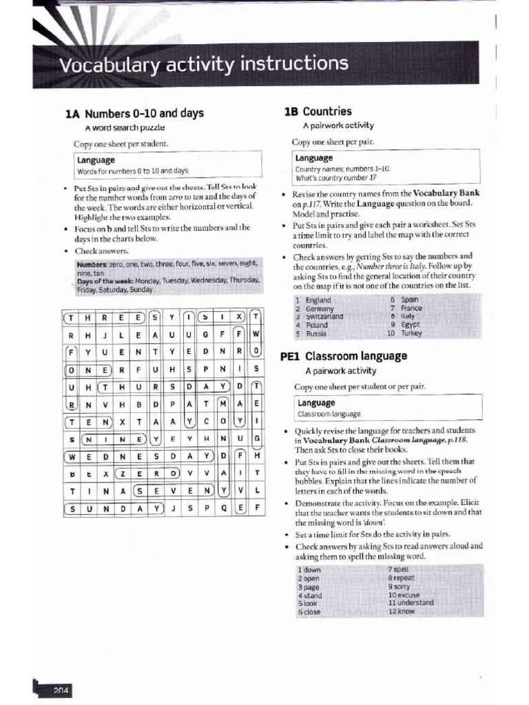 Elementary Vocabulary Skills Activities | PDF