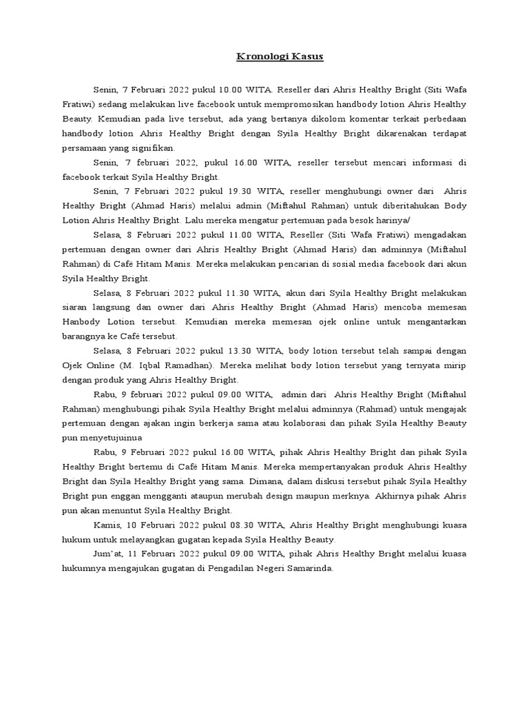 Kasus Plagiarisme Produk Ahris vs Syila | PDF | Ilmu Sosial