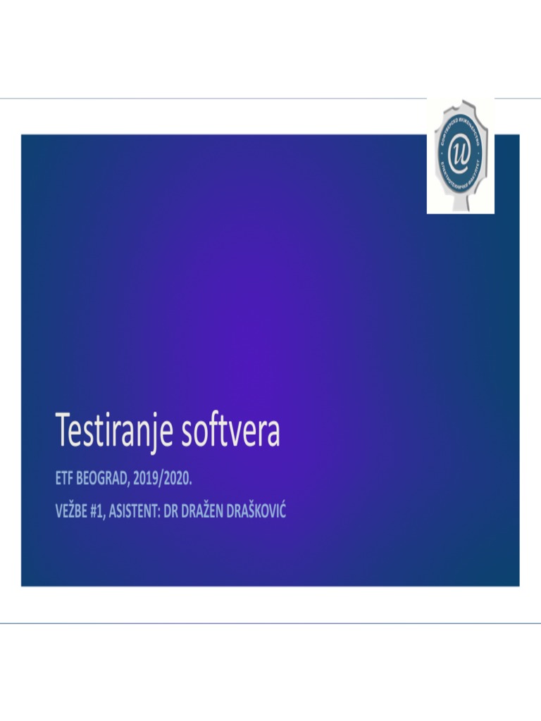 SI3TS Vezbe 01 | PDF