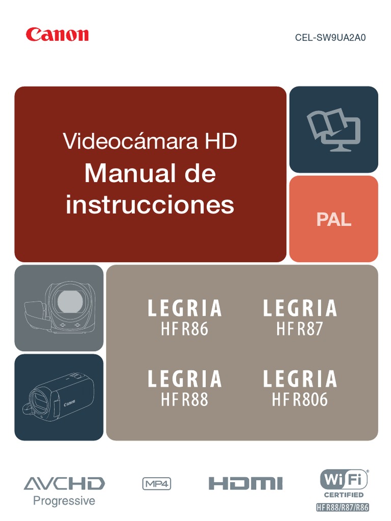 Canon Legria HF r806 Instruction Manual Es | PDF
