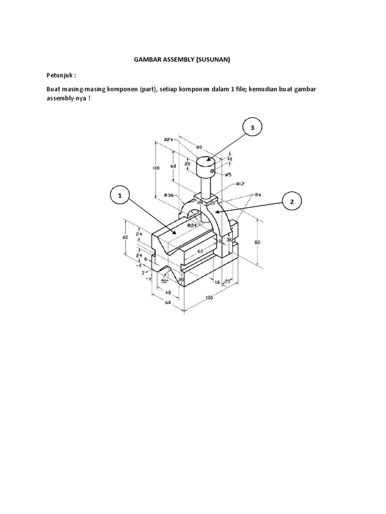 Soal Latihan Solidworks - 2021 - #4 | PDF