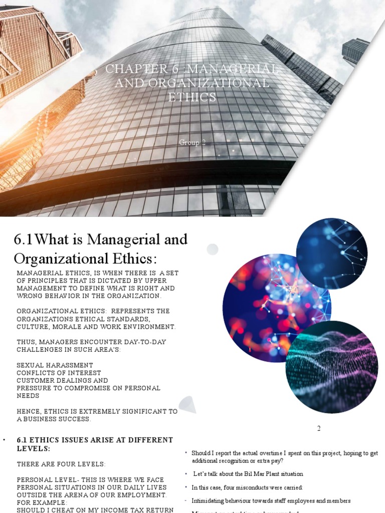 Chapter 6 - Managerial and Organizational Ethics | PDF | Leadership | Whistleblower