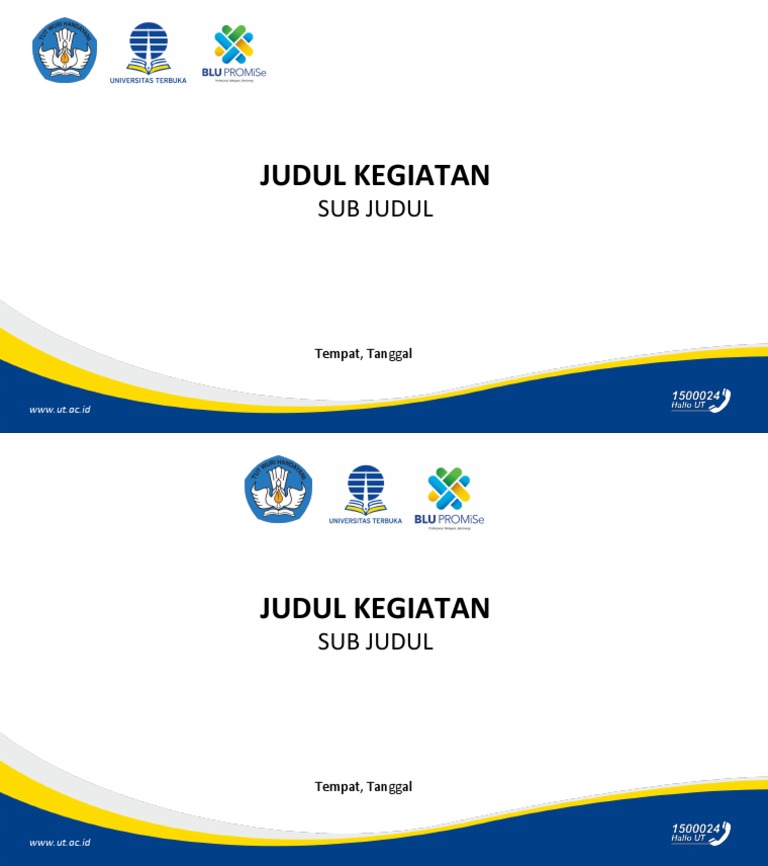 Contoh Backdrop Tiga Logo | PDF