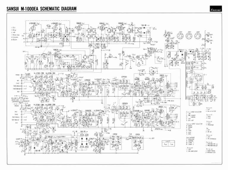 Sansui 1000ea Schematic | PDF
