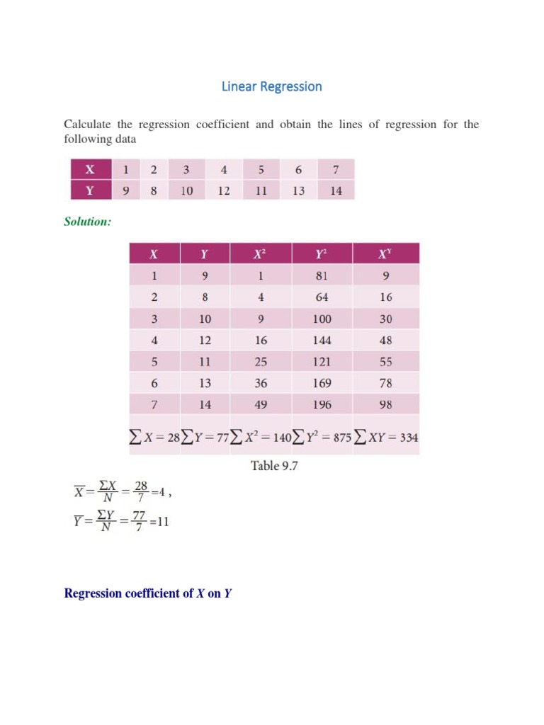 Linear Regression | PDF