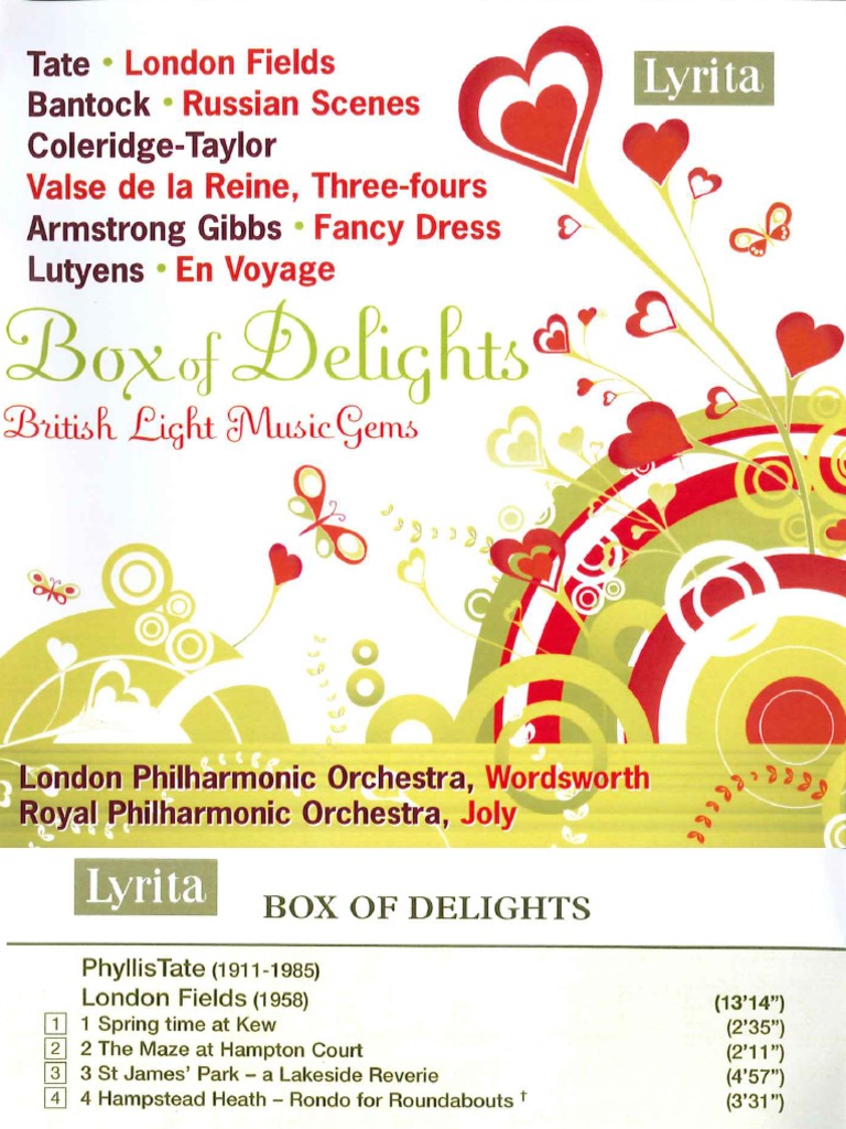 Barry Wordsworth & Simon Joly - Box of Delights Booklet | PDF Barry Wordsworth & Simon Joly - Box of Delights Booklet | PDF
