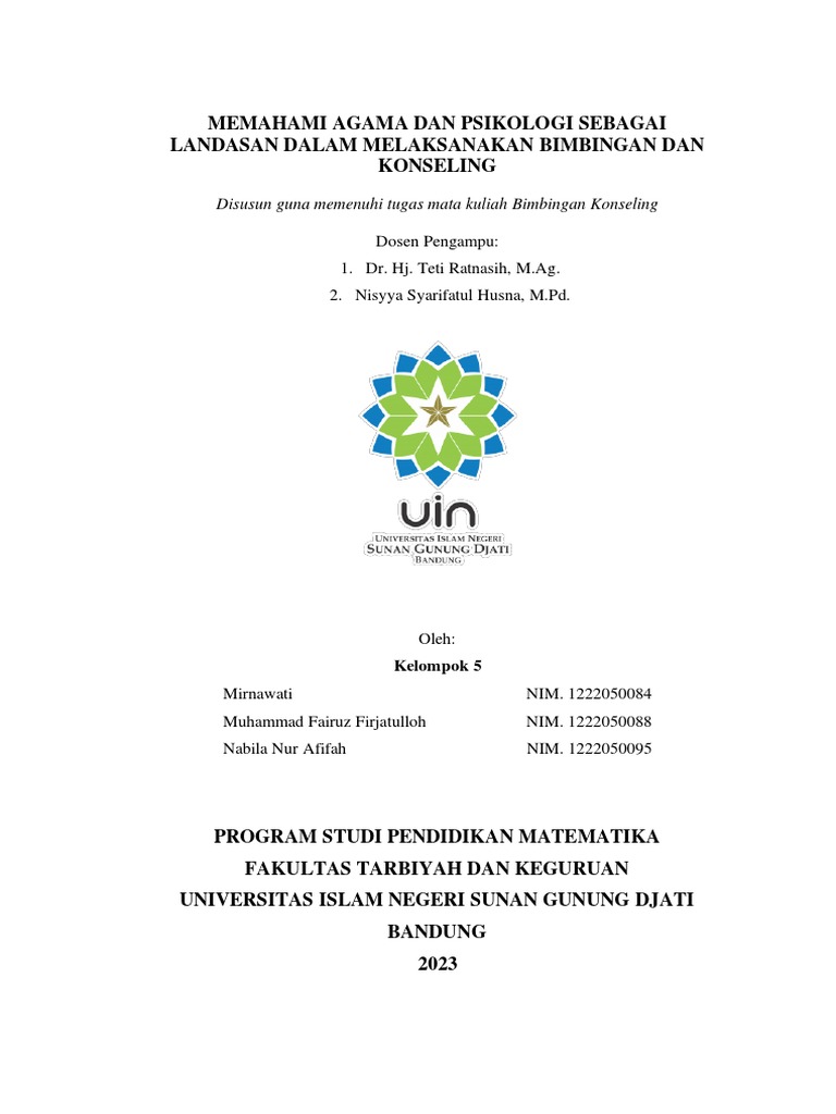 Makalah Bimbingan Konseling Kelompok 5 | PDF