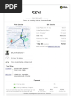 Ola Cab Invoice Template | PDF | Invoice | Payments