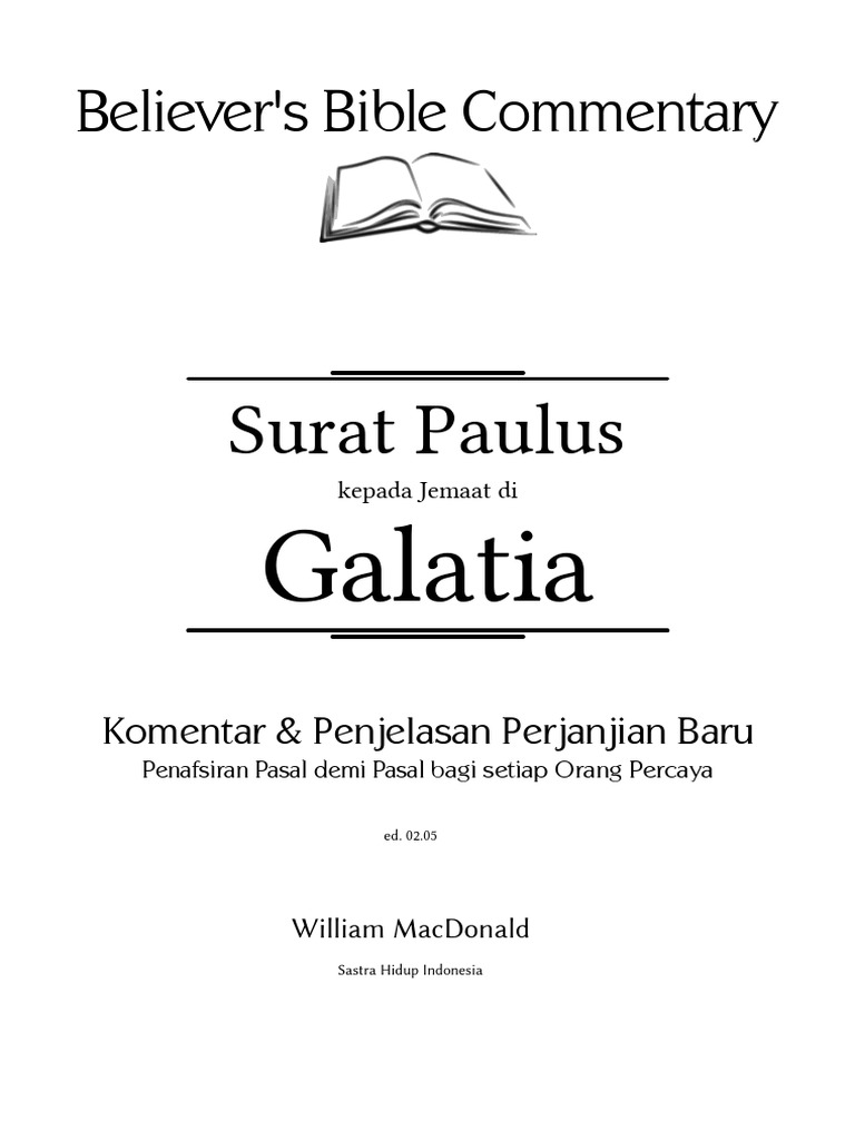 Surat Paulus Kepada Jemaat Di Galatia | PDF
