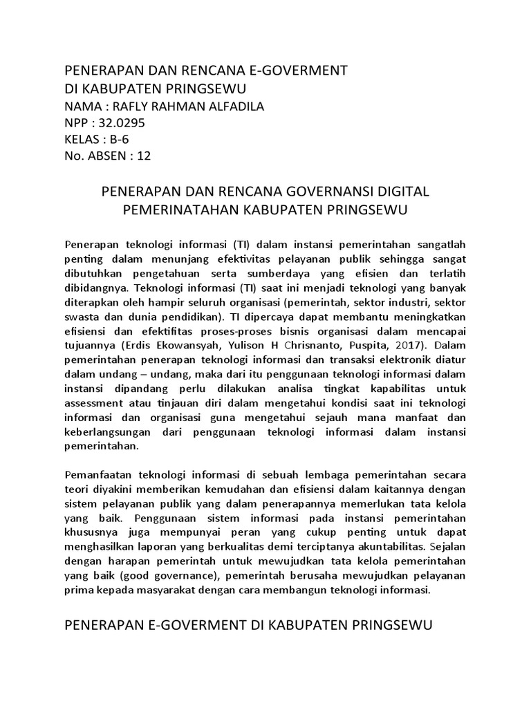 Governansi Digital | PDF