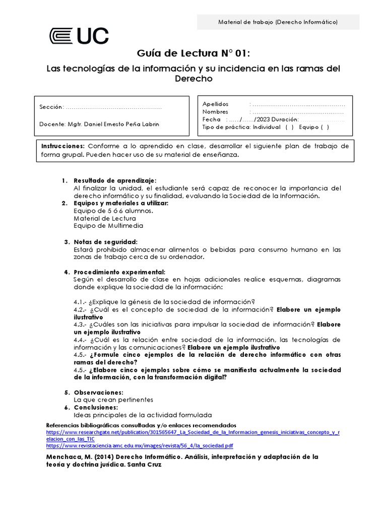 Material de Aprendizaje - Clase 01 | PDF | Sociedad | Aprendizaje