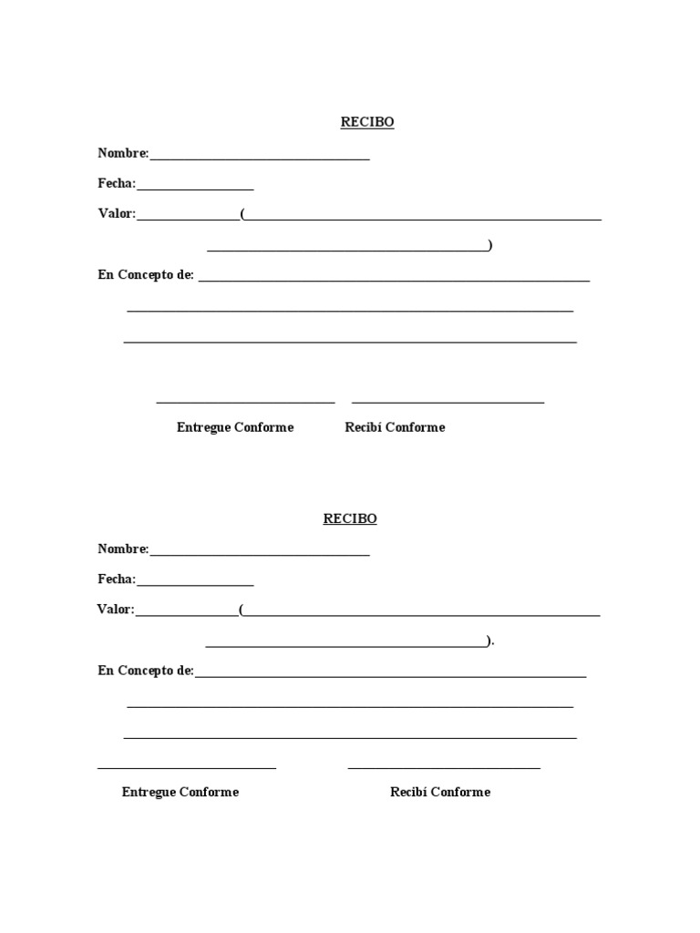 Recibos Provisionales | PDF