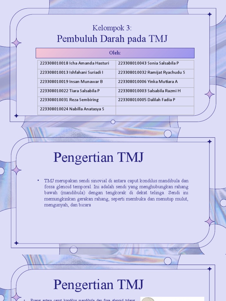 Pembuluh Darah TMJ | PDF