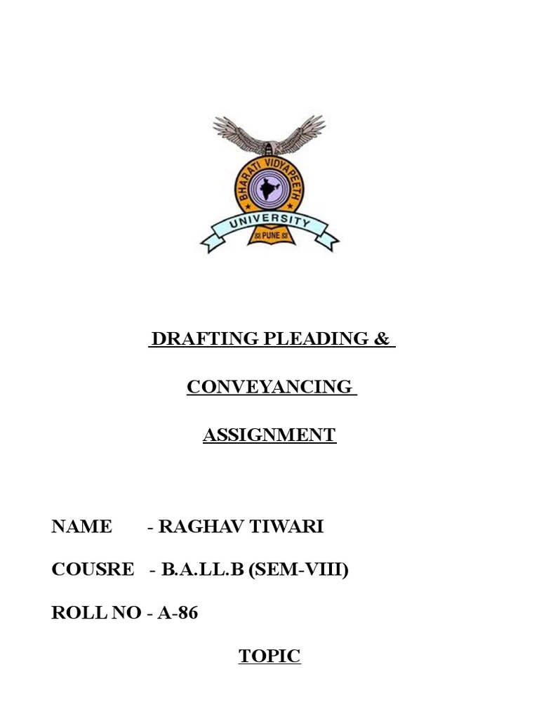 Raghav Tiwari A-86 DPC Assignment | PDF | Lawsuit | Justice