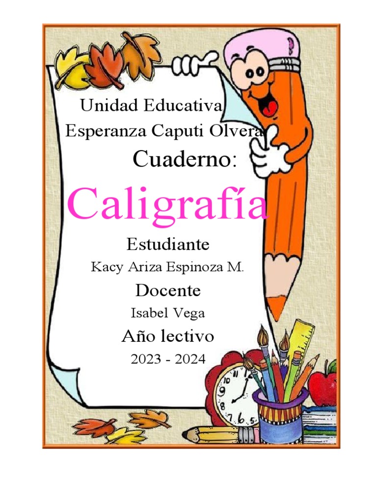 Carátulas para Cuadernos Educativos | PDF
