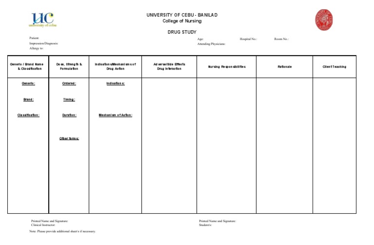 Drug-Study-FORM 23 | PDF