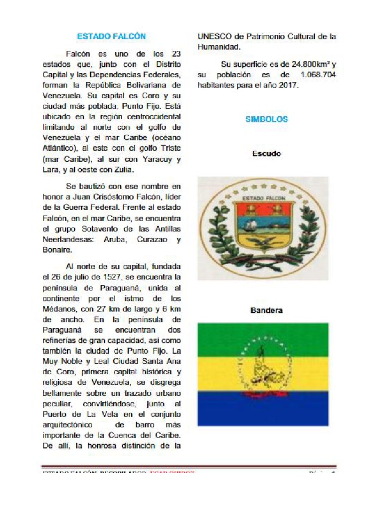 Estado Falcon | PDF