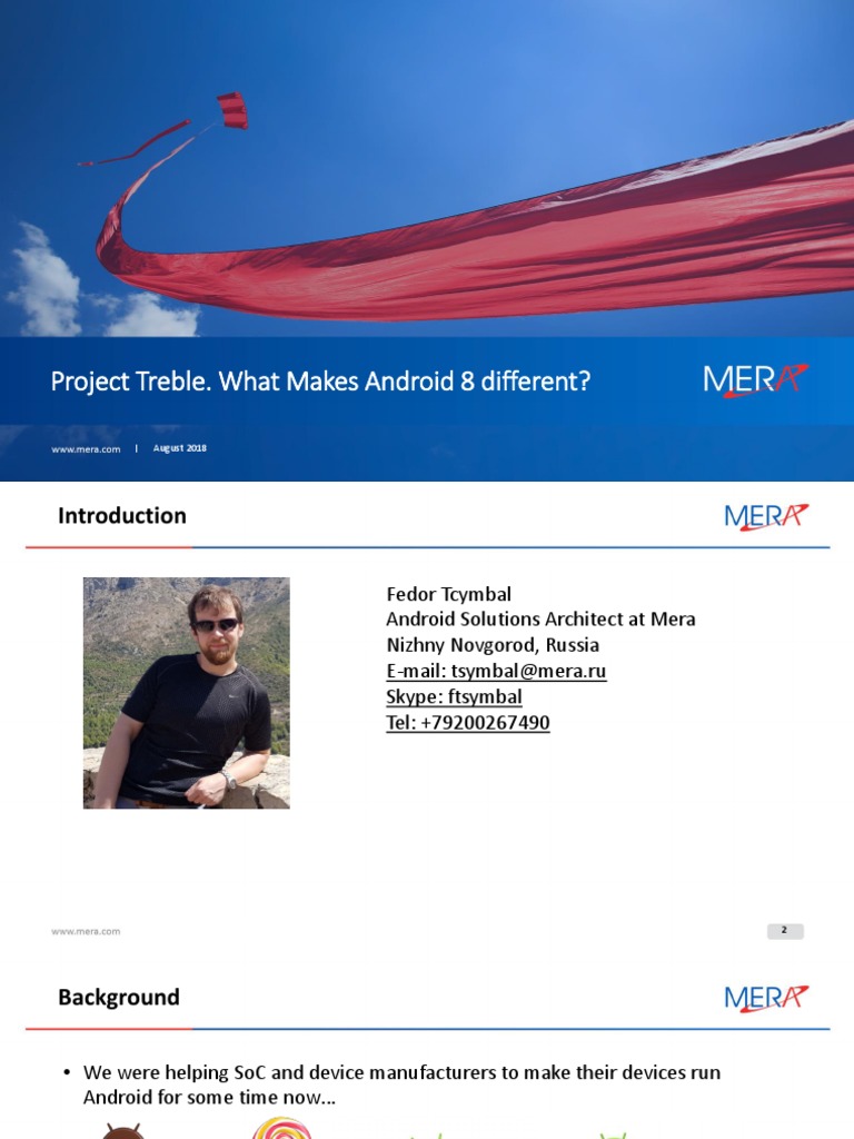 Project Treble. What Makes Android 8 Different - Fedor Tcymbal Mera Software Services | PDF