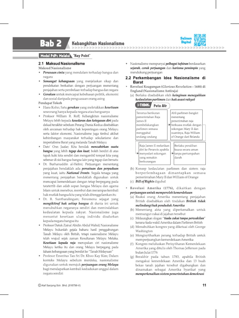 Bab 2 Kebangkitan Nasionalisme (Sejarah F4) | PDF