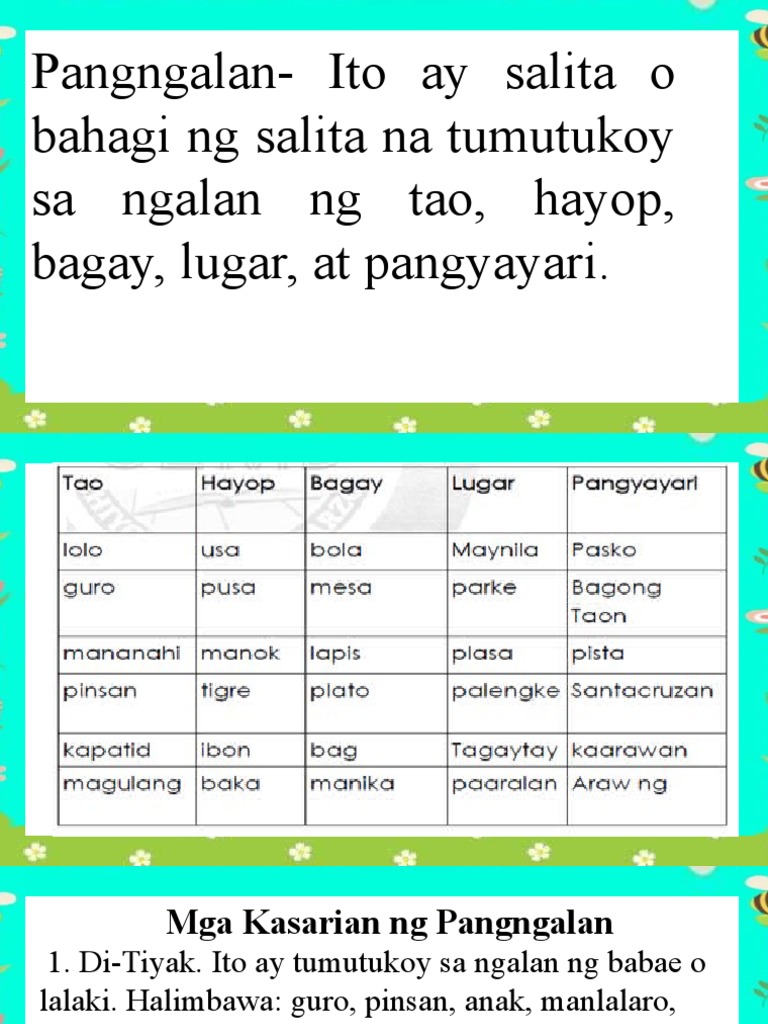 5 Kasarian NG Pangngalan2 | PDF