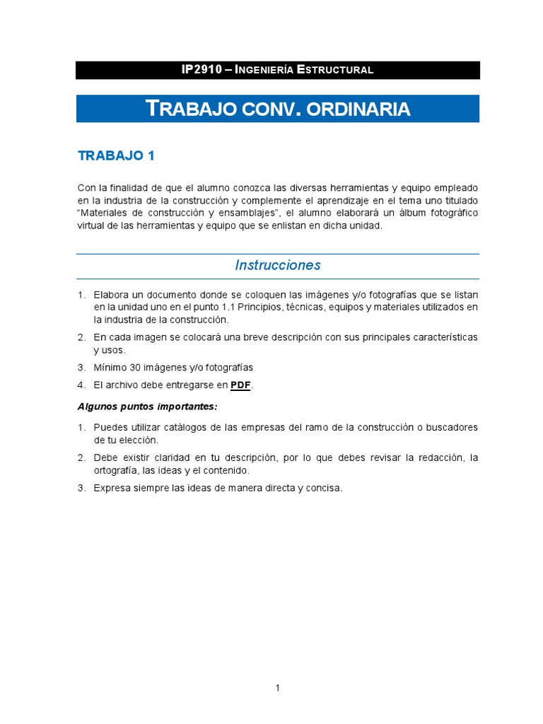 IP2910 Trab CO Esp v0r0 | PDF