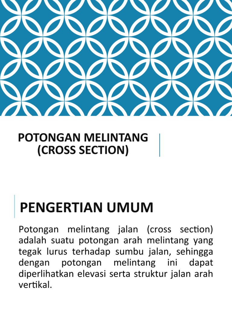 Elemen dan Fungsi Potongan Melintang Jalan | PDF