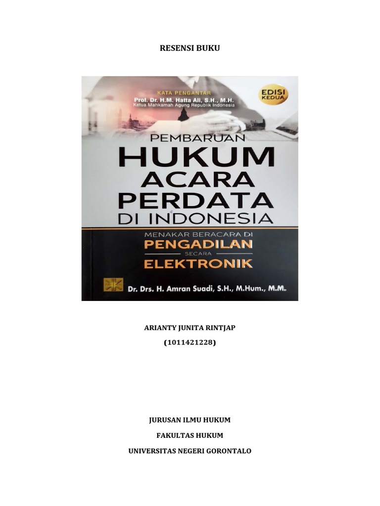 Resensi Hukum Acara Pidana Arianty Junita Rintjap | PDF