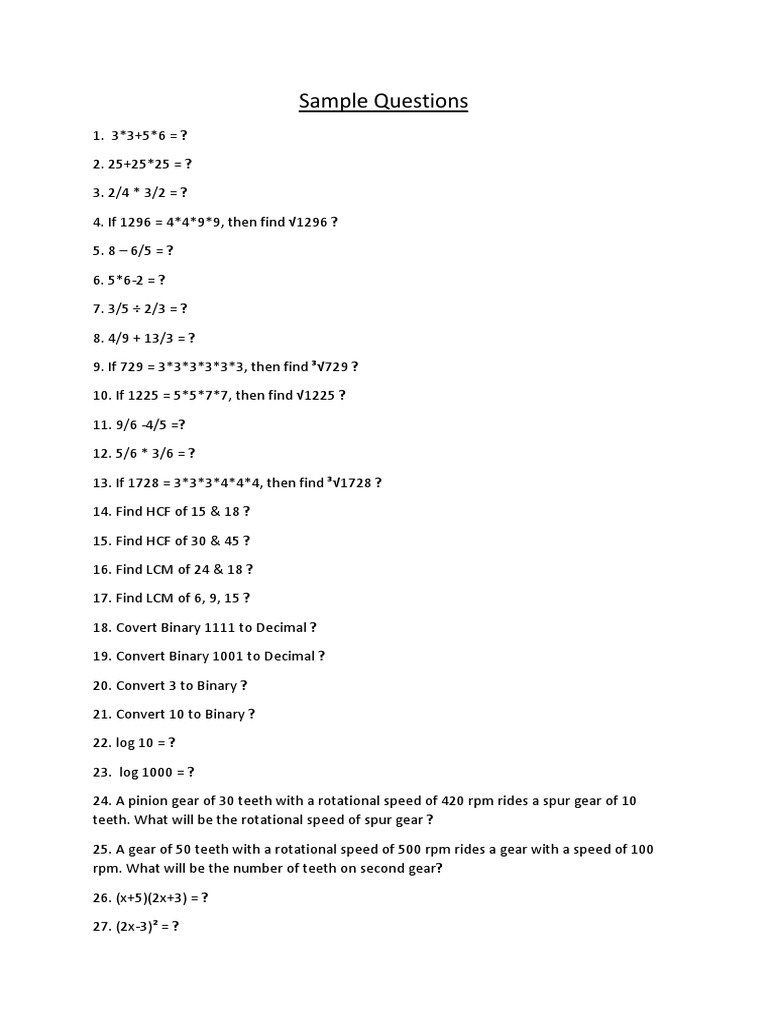 EASA Part 66 Sample Questions | PDF | Area | Triangle