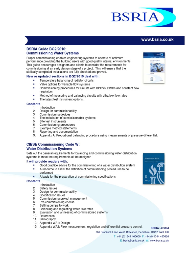 Commissioning Water Systems Set _ Sample | PDF | Water | Physical Sciences