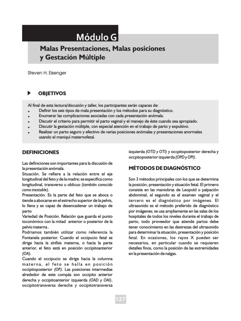 Modulo G | PDF | Parto | El embarazo