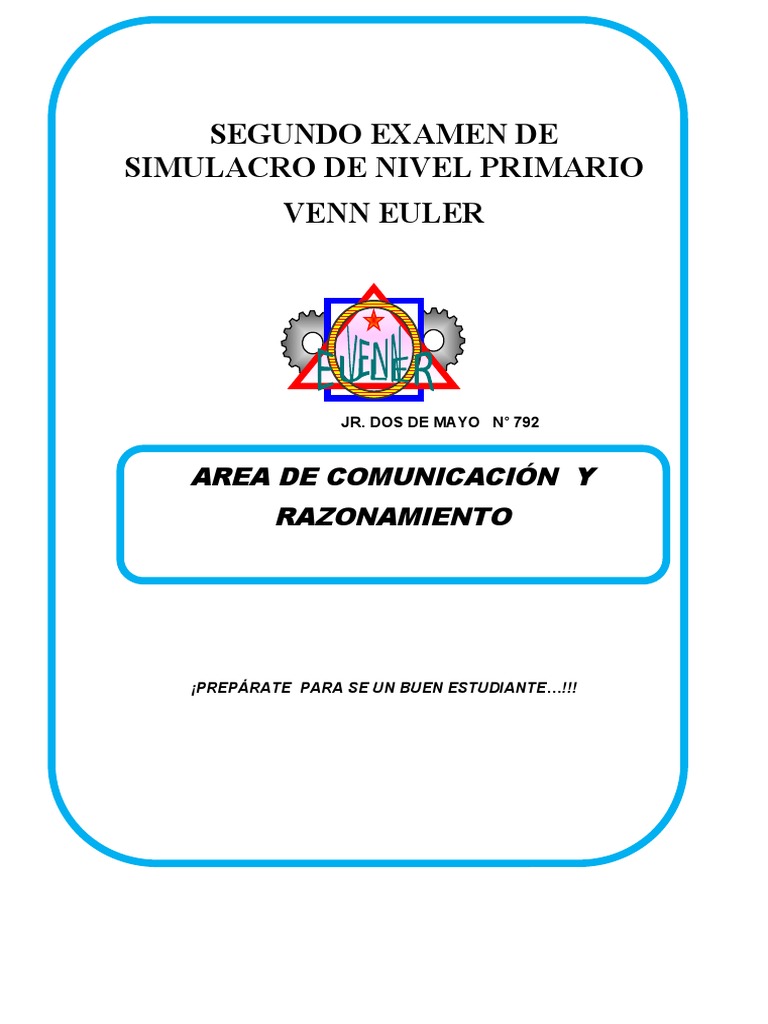 Primer Examen de Simulacro de Nivel Primario Mary-1 | PDF