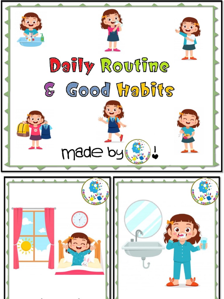 Daily Routine and Good Habits Girl | PDF