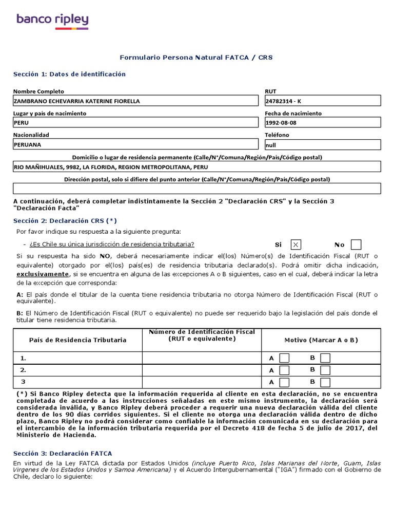 Fatca CRS | PDF | Gobierno