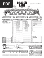 Dragonbane - Character Sheet | PDF | Tools | Equipment