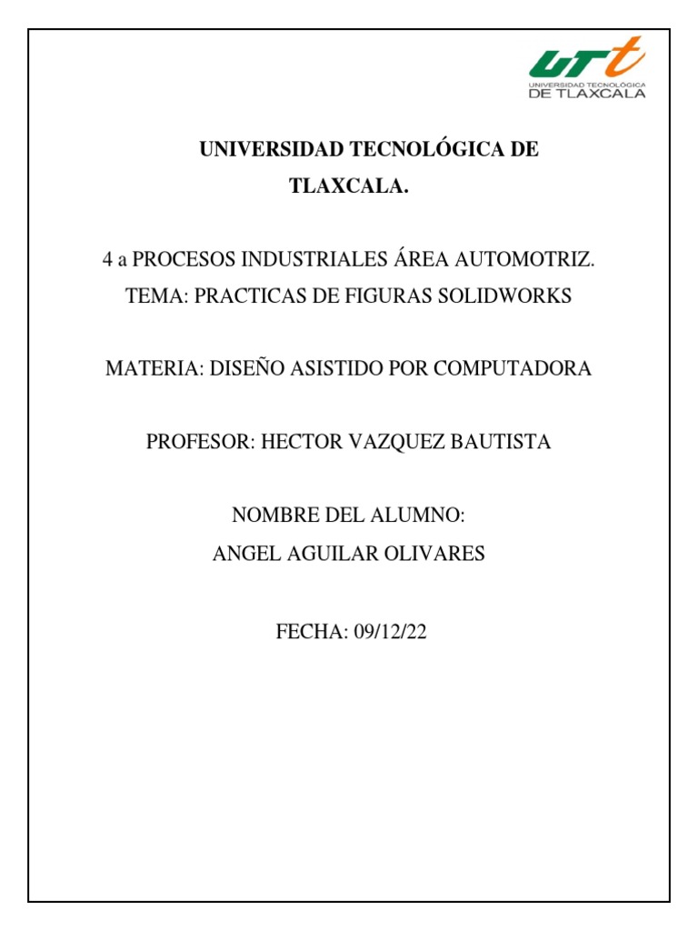 PRACTICAS DE FIGURAS SOLIDWORKS | PDF