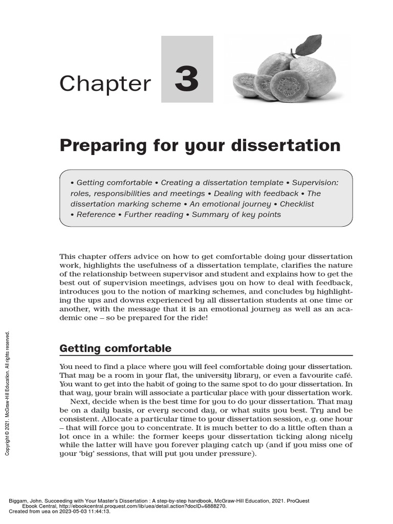 Succeeding With Your Master's Dissertation A Step-... - (Chapter 3 ...