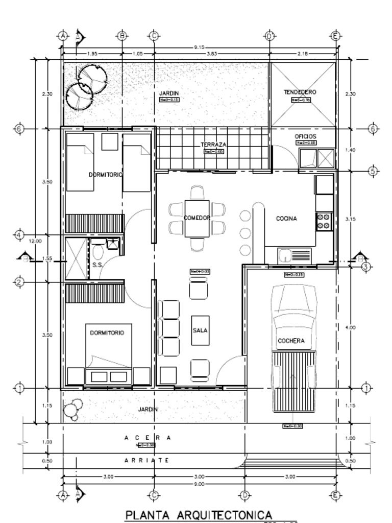 Planta Arquitectonica | PDF