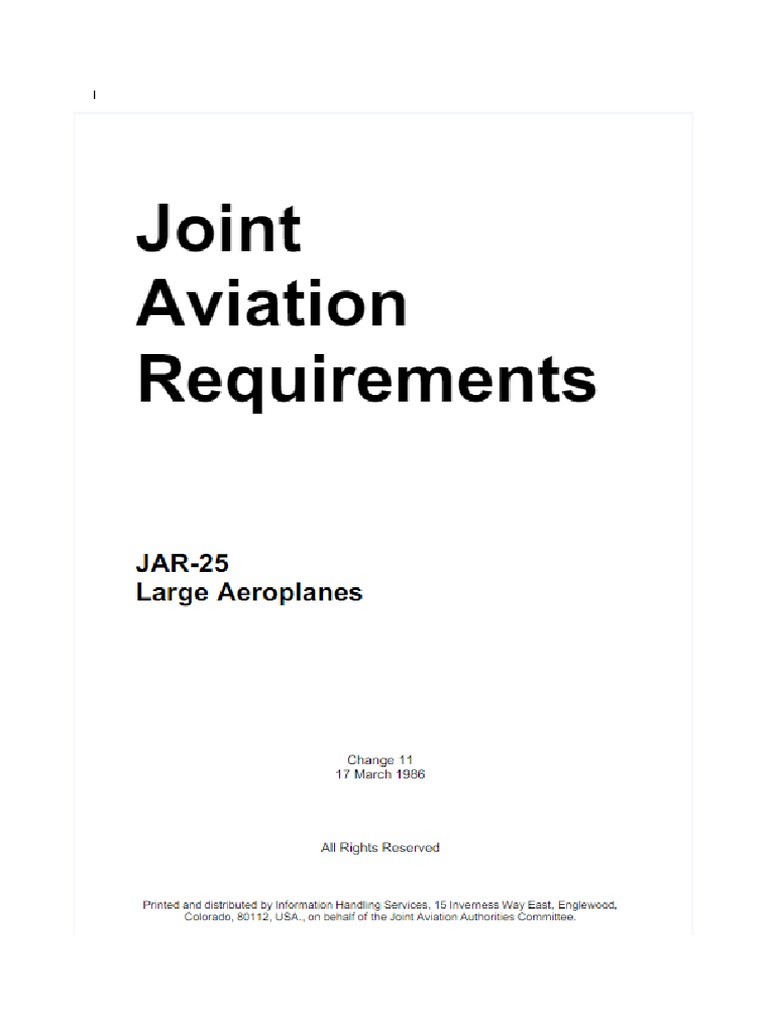 JAR 25 Change 11 | PDF