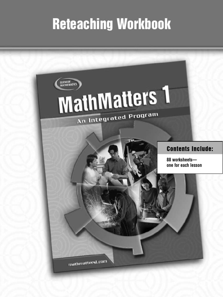 Workbook Algebra 1 Glencoe | PDF | Area | Circle